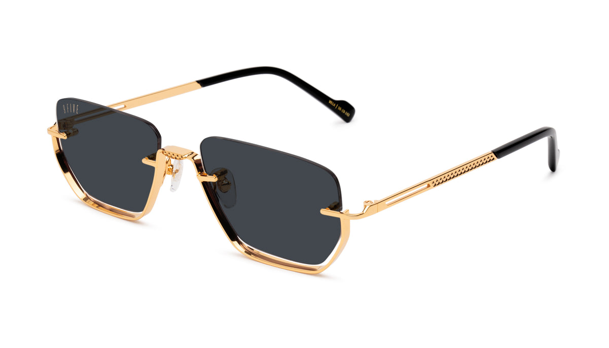 Villa Black & 24K Gold Sunglasses Rx – 9FIVE Eyewear